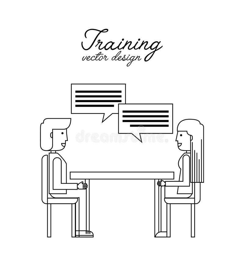 Training course design stock illustration. Illustration of simple ...