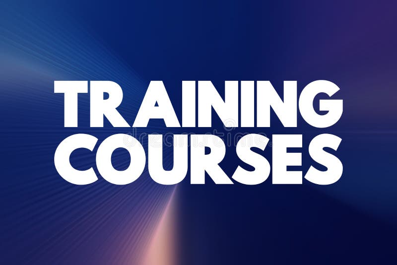 Training Courses Text Quote, Concept Background Stock Illustration ...