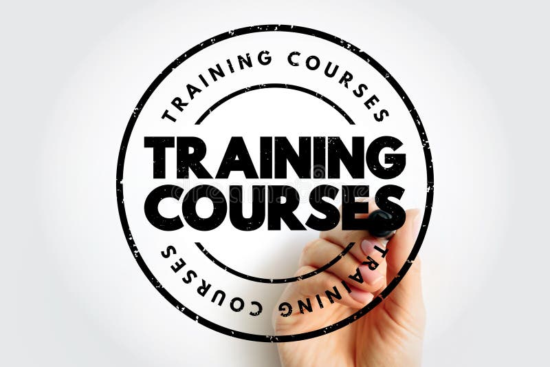 Training Courses Text Stamp, Concept Background Stock Illustration ...