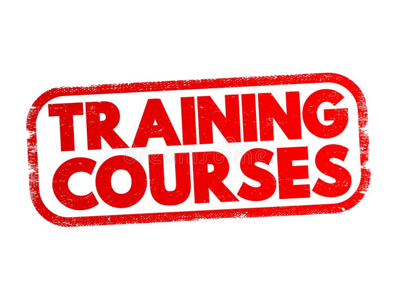 Training Courses Text Stamp, Concept Background Stock Illustration ...
