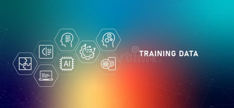 Training Data Gradient Header Modern Technology System Optimization Smart Machine Development ...