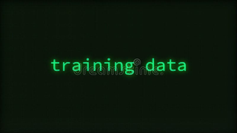 Training Data, Typing Text, Retro Computer Screen Stock Video - Video of programming ...