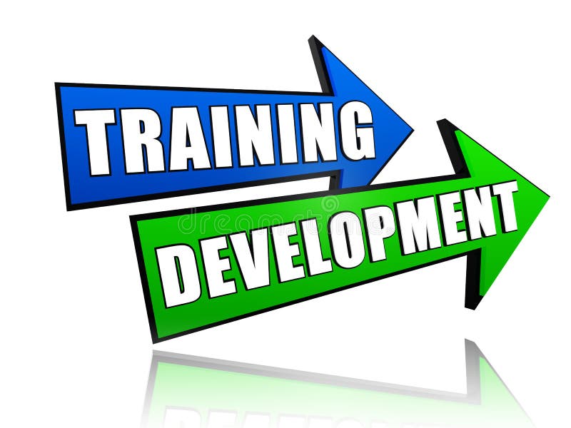 Training Development in Arrows Stock Illustration - Illustration of ...