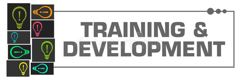 Training and Development Business Theme Banner Stock Illustration ...