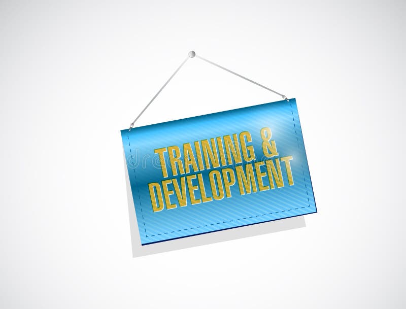 Employee Training Road Sign Illustration Design Stock Illustration ...