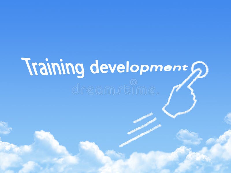 Training Development Message Cloud Shape Stock Illustration ...