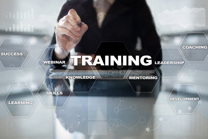 Group of People and Word Training Development Stock Photo - Image of ...