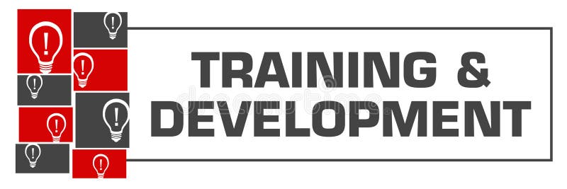 Training and Development Business Theme Banner Stock Illustration ...