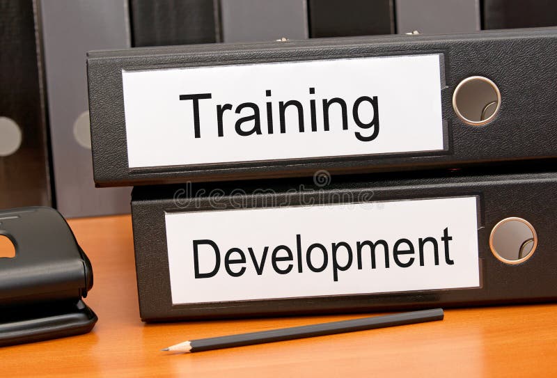 Training and Development Words Stock Image - Image of black, board ...