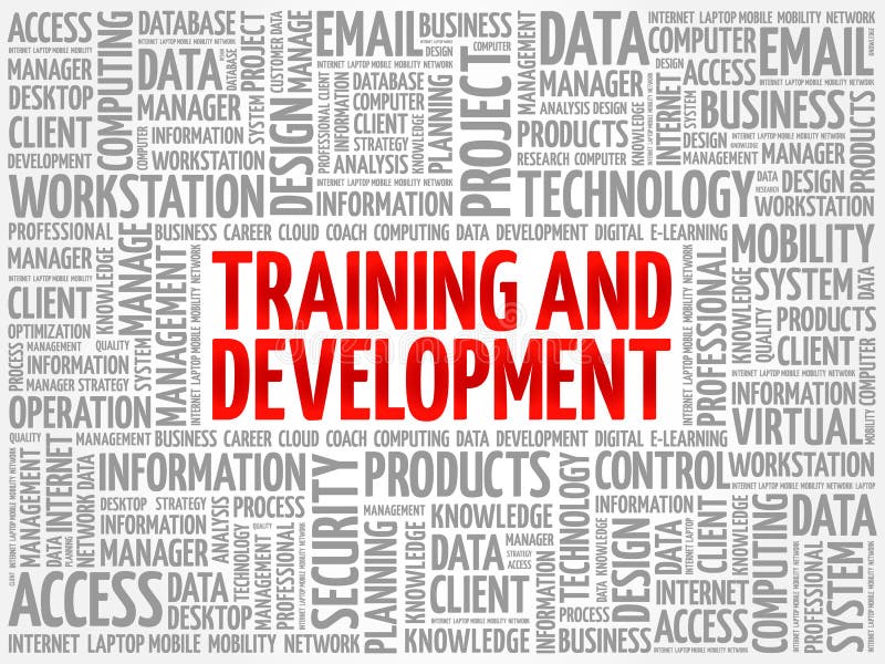 Training and Development Circle Stock Illustration - Illustration of ...