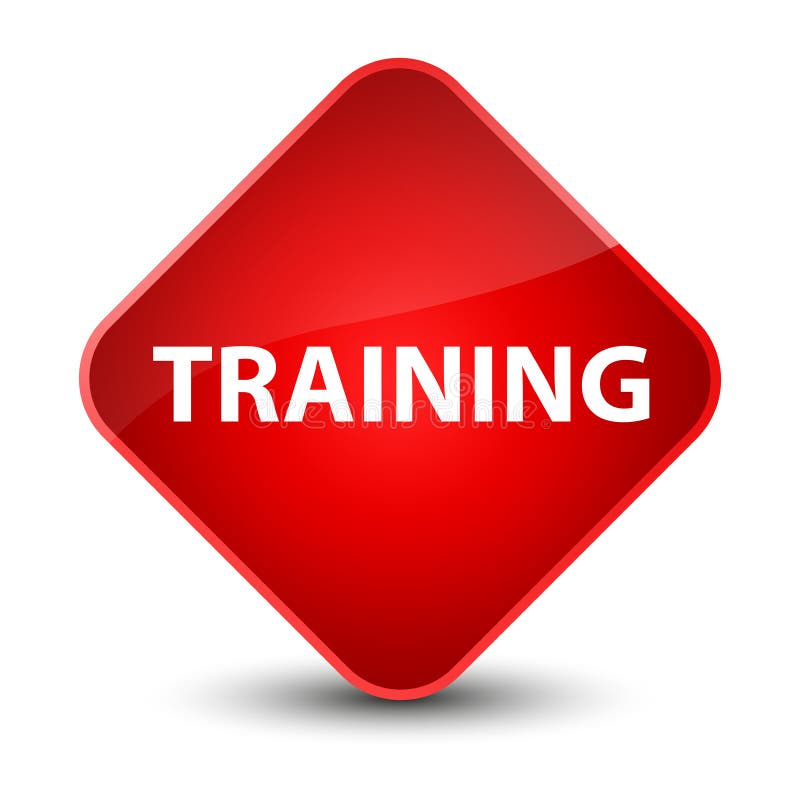 Training Elegant Red Diamond Button Stock Illustration - Illustration ...