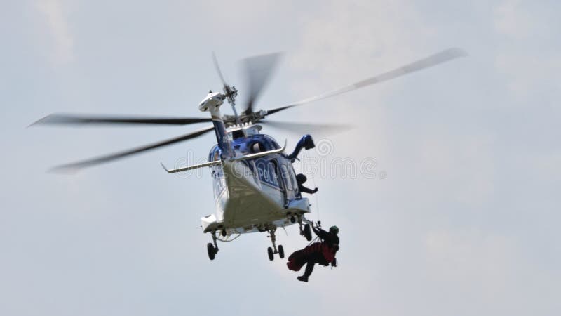 Training Exercise in Progress - Police Helicopter Activity Editorial ...