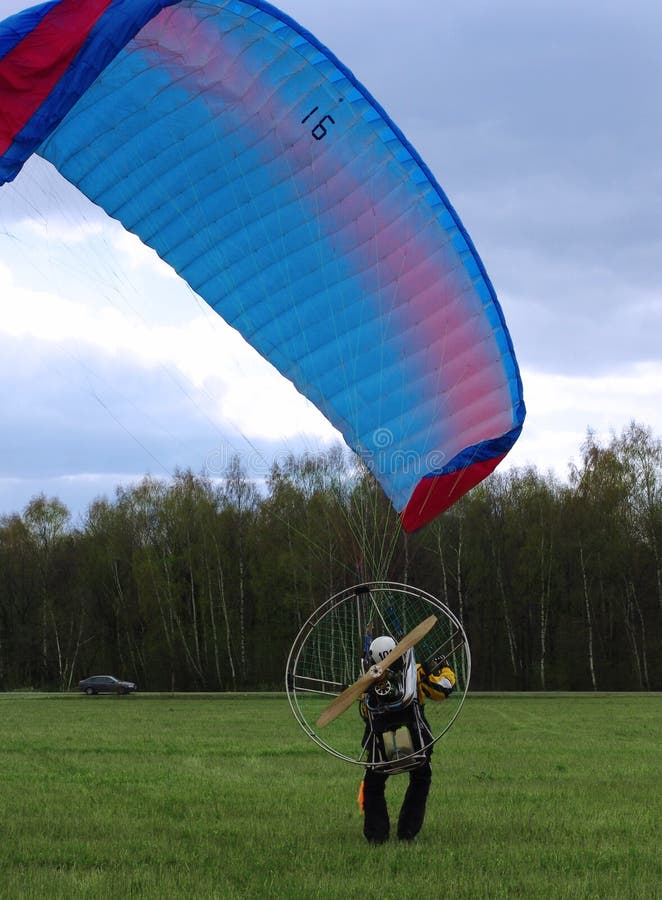 Training before flight stock image. Image of paraplane - 2339567