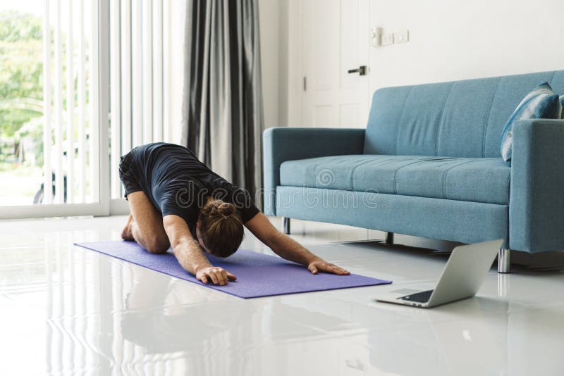 Training at Home stock photo. Image of person, sport - 200800988