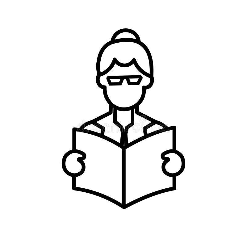 User Reader Outline Stock Illustrations – 146 User Reader Outline Stock ...