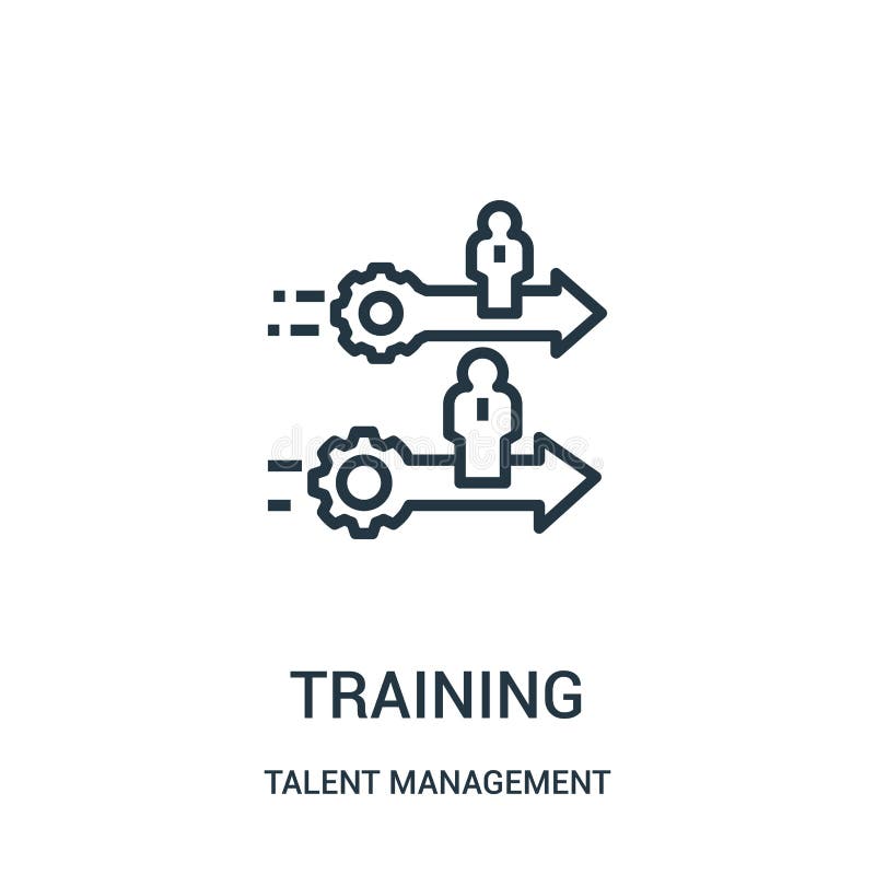 Training Icon Vector from Talent Management Collection. Thin Line ...