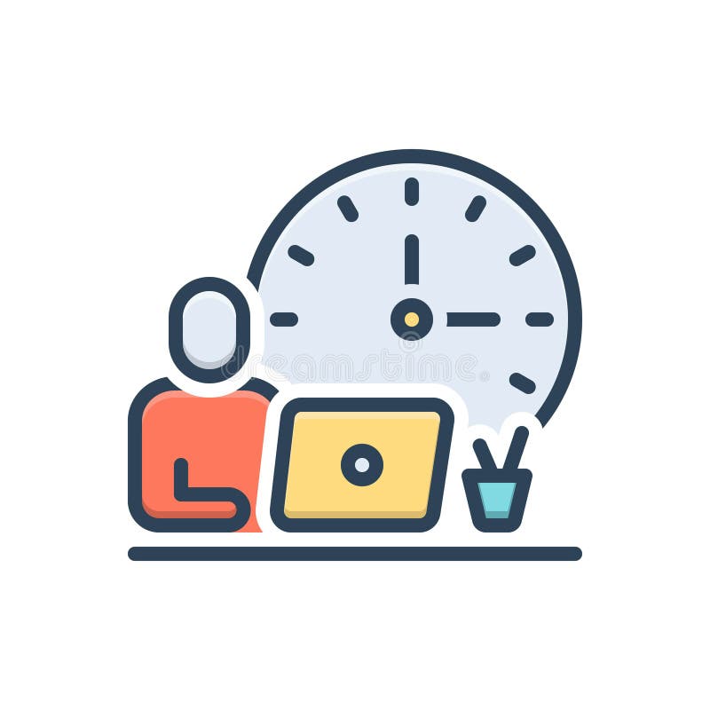 Color Illustration Icon for Training, Work and Office Stock Vector ...