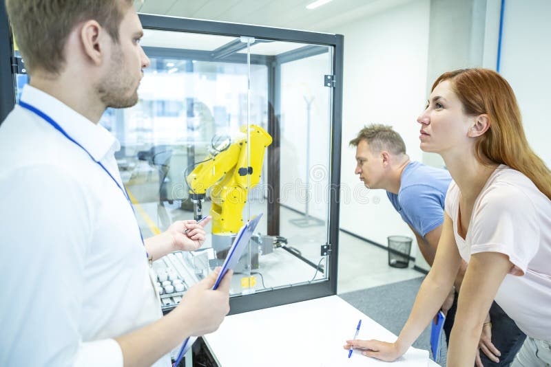 Training for Industrial Robots Stock Image - Image of control ...