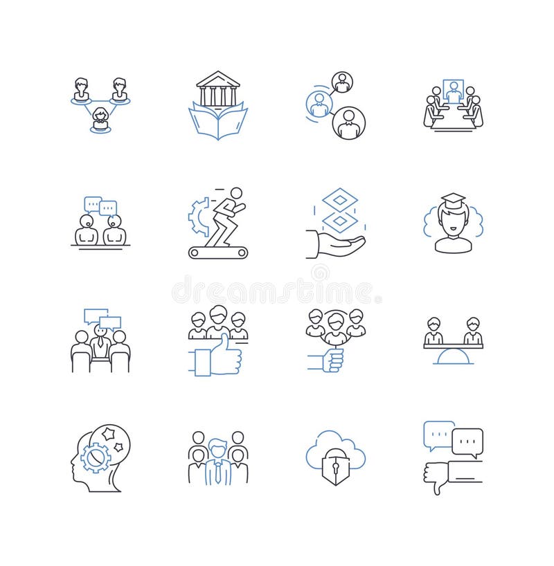 Training Industry Line Icons Collection. Education, Certification ...