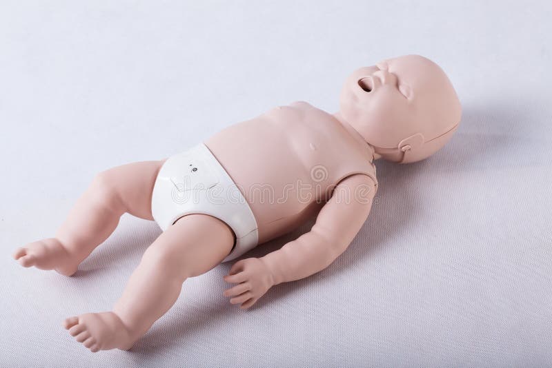 Infant Dummy First Aid Training Stock Photo - Image of cardiopulmonary ...