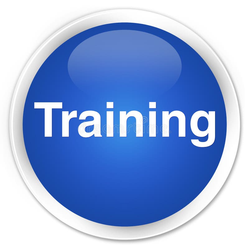 Training Premium Yellow Round Button Stock Illustration - Illustration ...