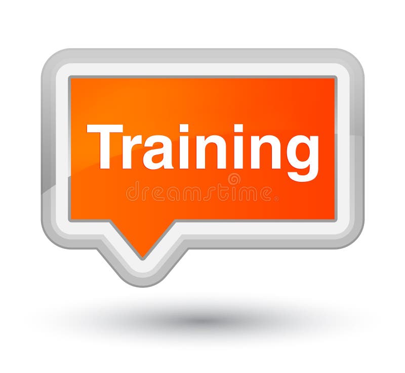 Training Prime Orange Banner Button Stock Illustration - Illustration ...