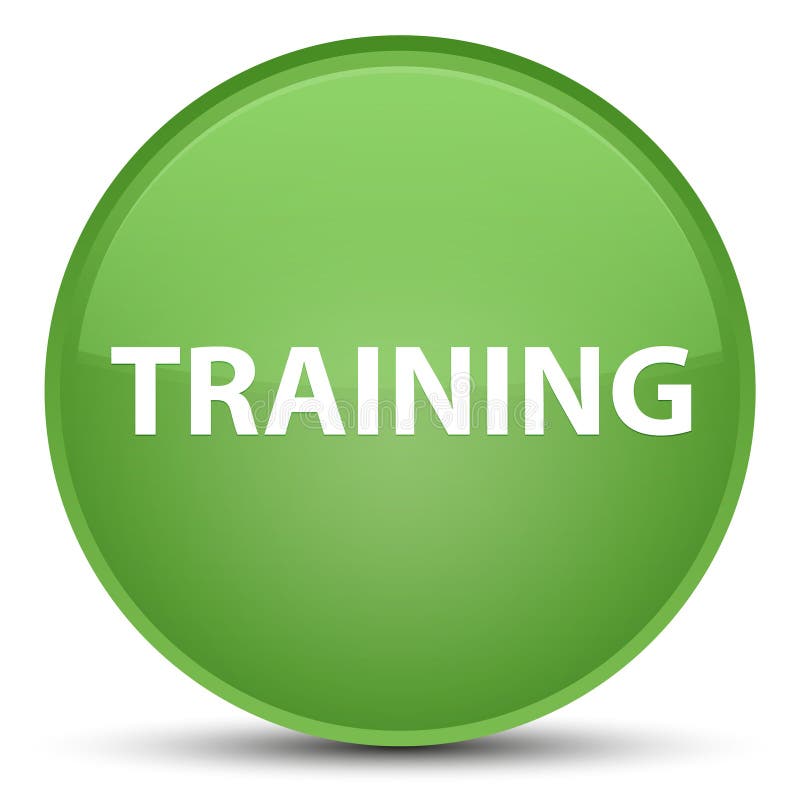 Training Special Soft Green Round Button Stock Illustration ...