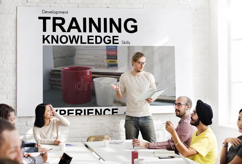 Training Knowledge Skills Experience Cup Words Concept Stock Photo ...