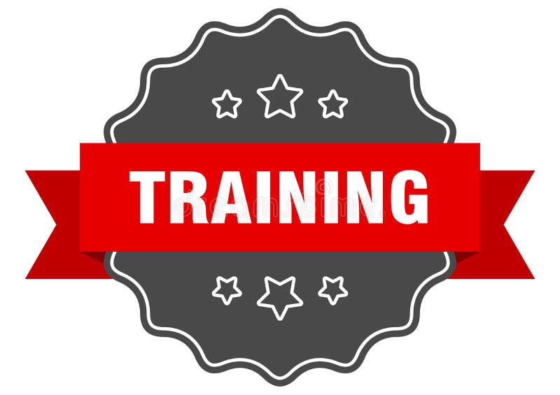 Training label stock vector. Illustration of isolated - 160027231