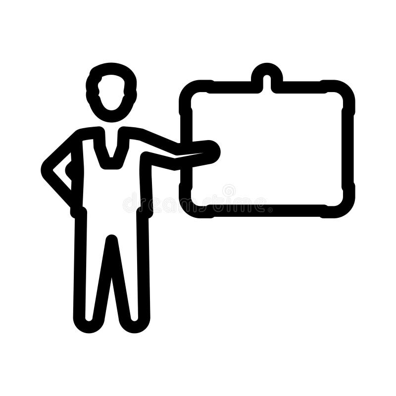 Training lecture icon stock vector. Illustration of tutor - 363274817