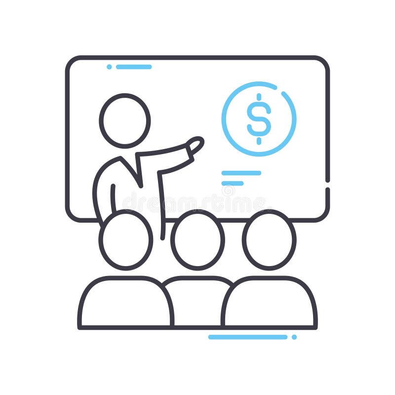 Training Line Icon, Outline Symbol, Vector Illustration, Concept Sign ...