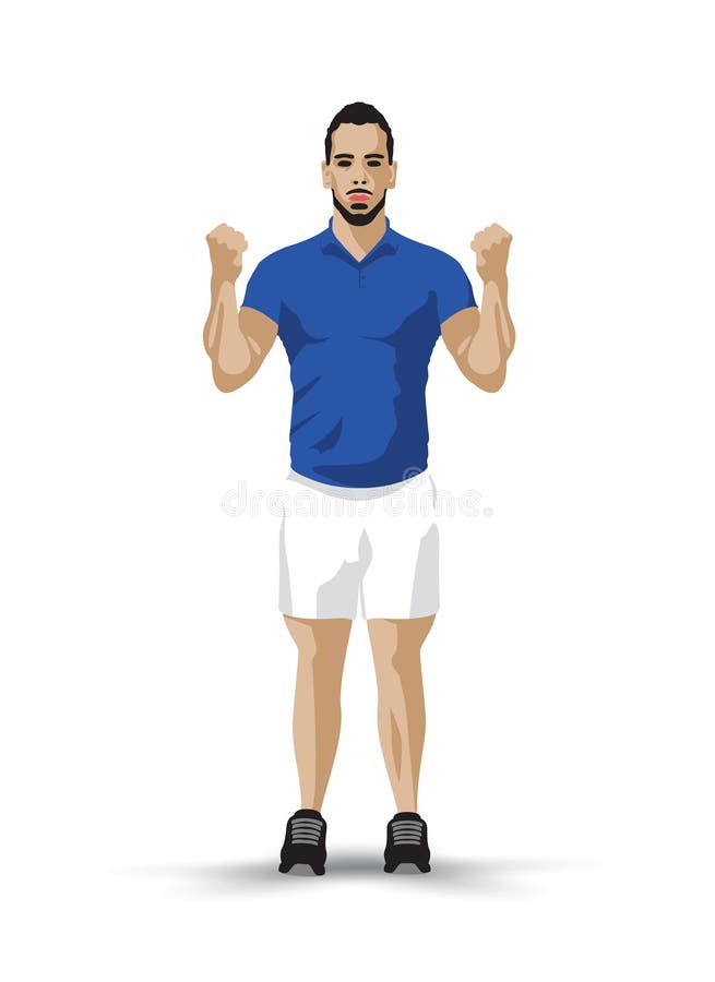 Training man stock vector. Illustration of indoor, leisure - 78188250