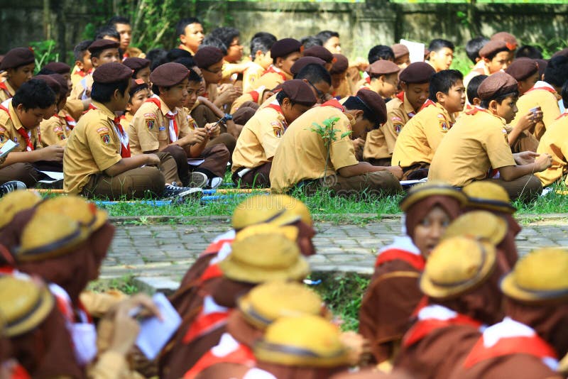 Training members in scouts editorial image. Image of early - 78525505