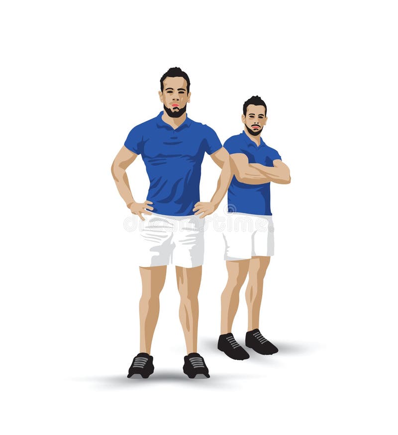 Training men stock vector. Illustration of exercise, builder - 78187427