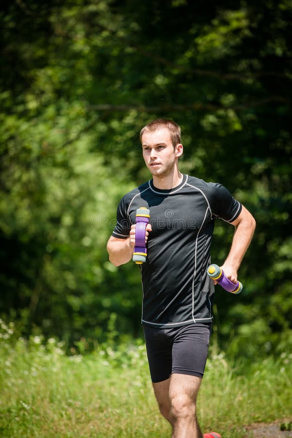 Training in nature stock photo. Image of sportsman, sweat - 66340094