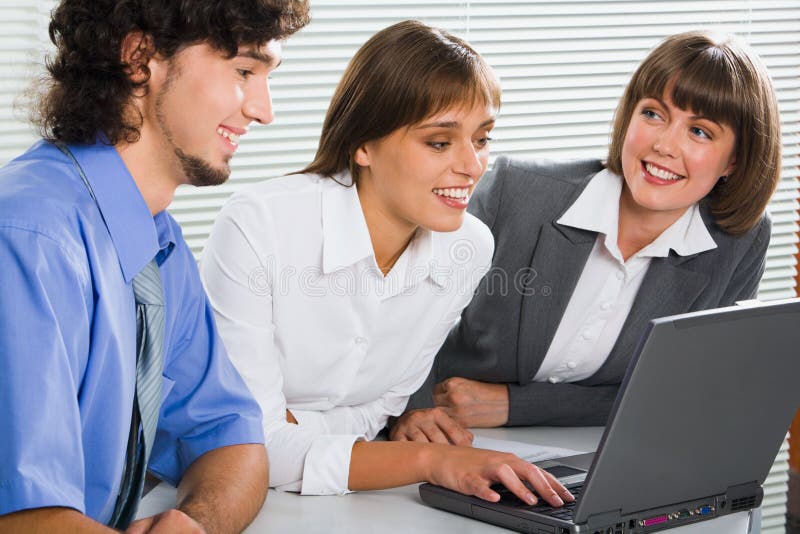 Business meeting stock photo. Image of female, group - 16902398