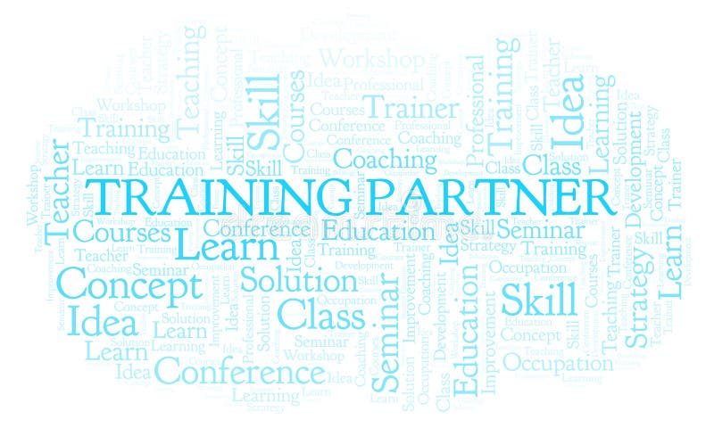 Training Partner Word Cloud. Stock Illustration - Illustration of ...