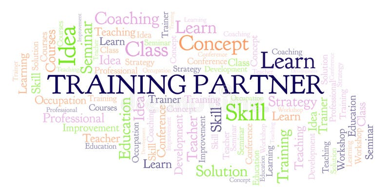 Training Partner Word Cloud. Stock Illustration - Illustration of ...