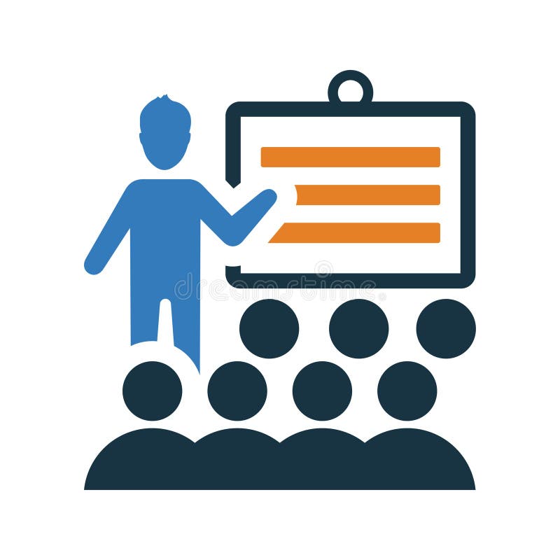 Training, Presentation Icon Stock Vector - Illustration of class ...