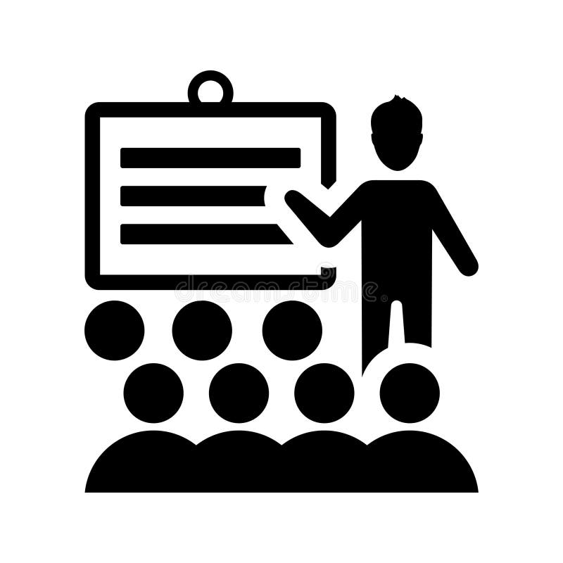 Training, Presentation Icon Stock Vector - Illustration of classroom ...