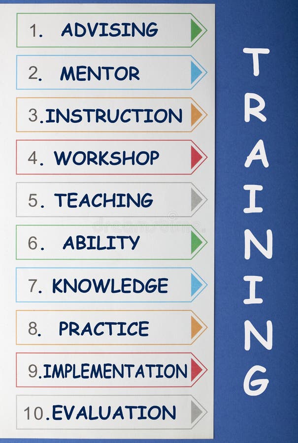 Training Process Diagram stock image. Image of school - 237930867