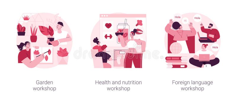 Training Programs Abstract Concept Vector Illustrations. Stock Vector ...