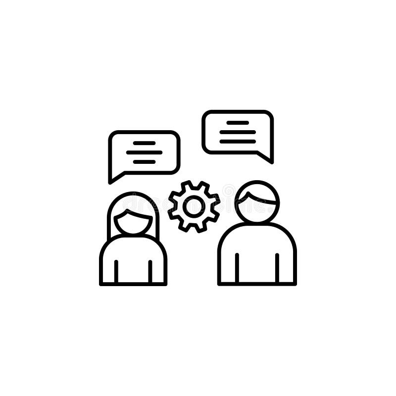 Training Pupils Chat Bubbles Icon. Element of School Icon Stock ...