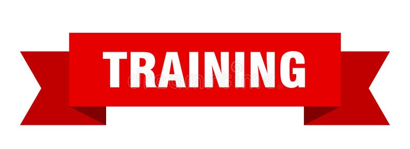 Training ribbon. stock vector. Illustration of isolated - 153880079