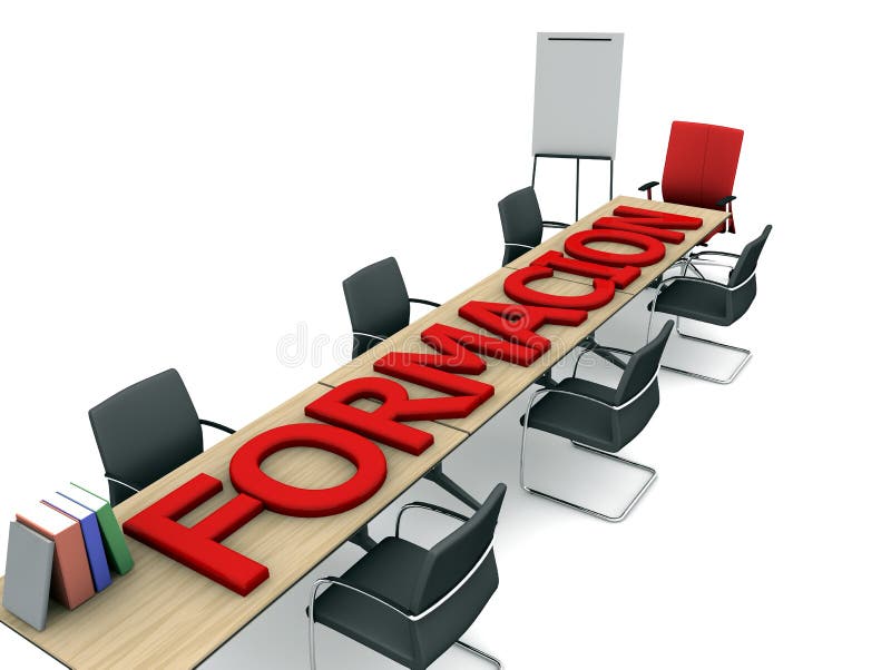 Training room stock illustration. Illustration of render - 28960101