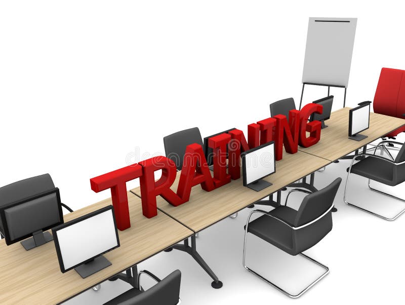 Training room stock illustration. Illustration of render - 28960101