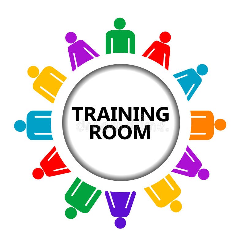 Training Room with Marker Board and Chairs Stock Illustration ...