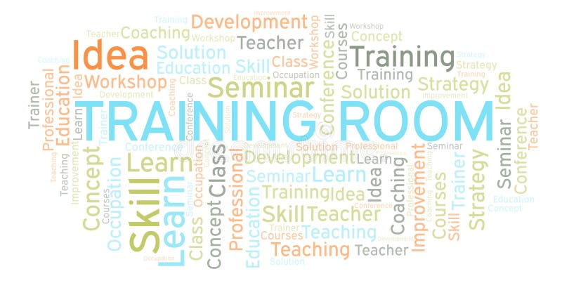 Training Room with Marker Board and Chairs Stock Illustration ...