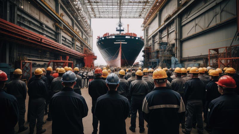 Training Safety Shipyard Ship Stock Illustration - Illustration of ...