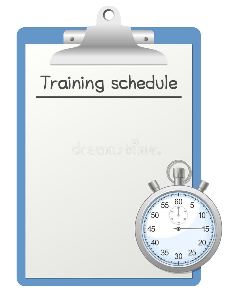 Training Schedule Stopwatch Stock Illustrations – 613 Training Schedule ...